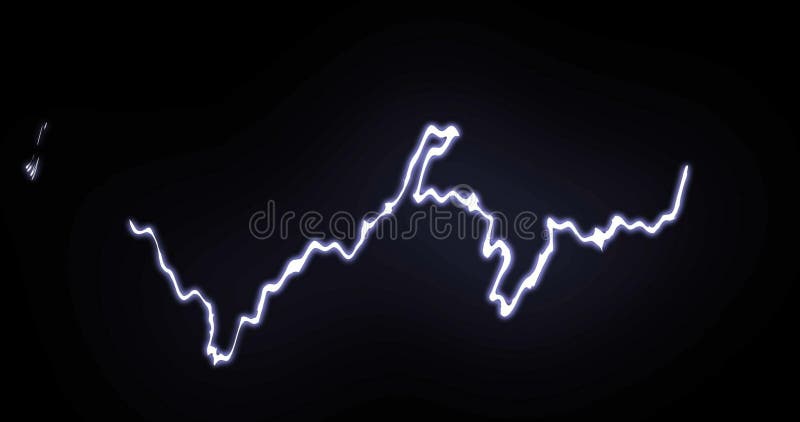 Line Elements with Glow Effect. Realistic Lightning. Stock Illustration ...
