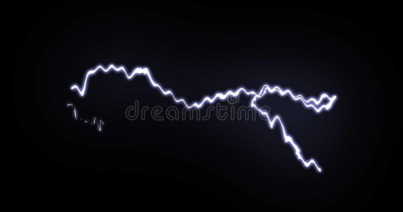 Line Elements with Glow Effect. Realistic Lightning. Stock Illustration ...