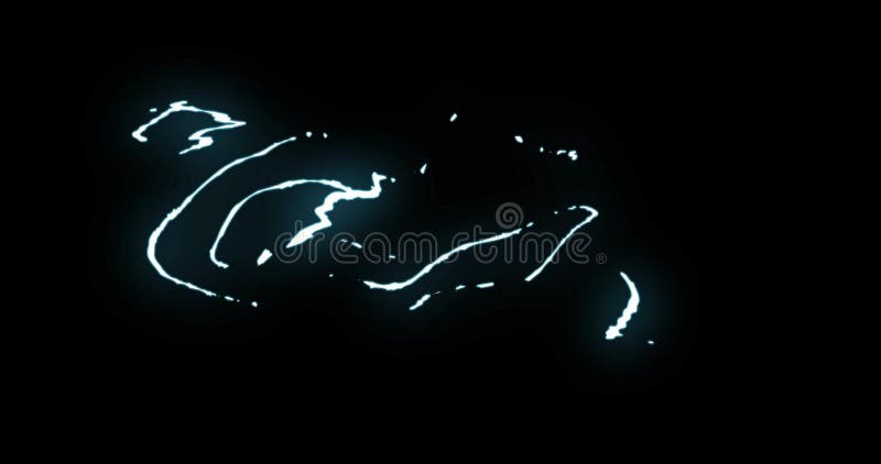 Line Elements with Glow Effect. Realistic Lightning. Stock Illustration ...