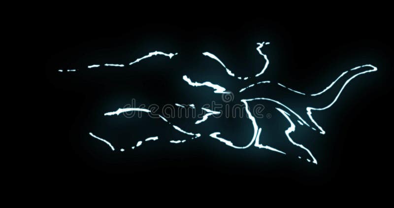 Line Elements with Glow Effect. Realistic Lightning. Stock Illustration ...