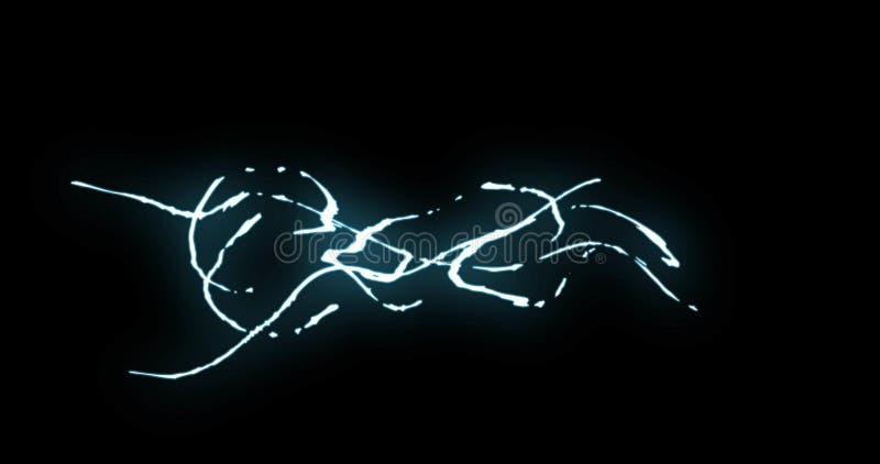 Line Elements with Glow Effect. Realistic Lightning. Stock Illustration ...