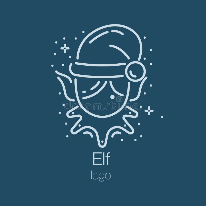 Line Elf logo stock vector. Illustration of greeting - 165670561