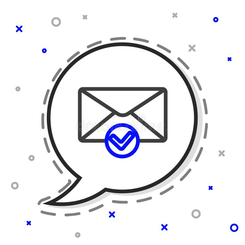 Email Confirmation Line Icon Stock Illustrations – 367 Email ...