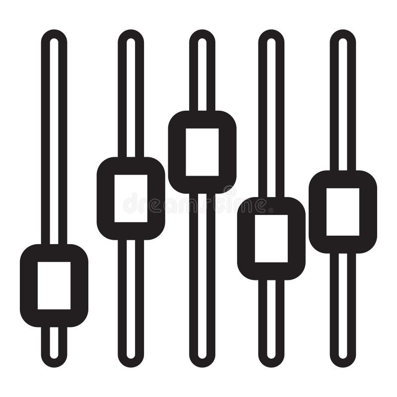 Line equalizer stock vector. Illustration of simple - 258033969