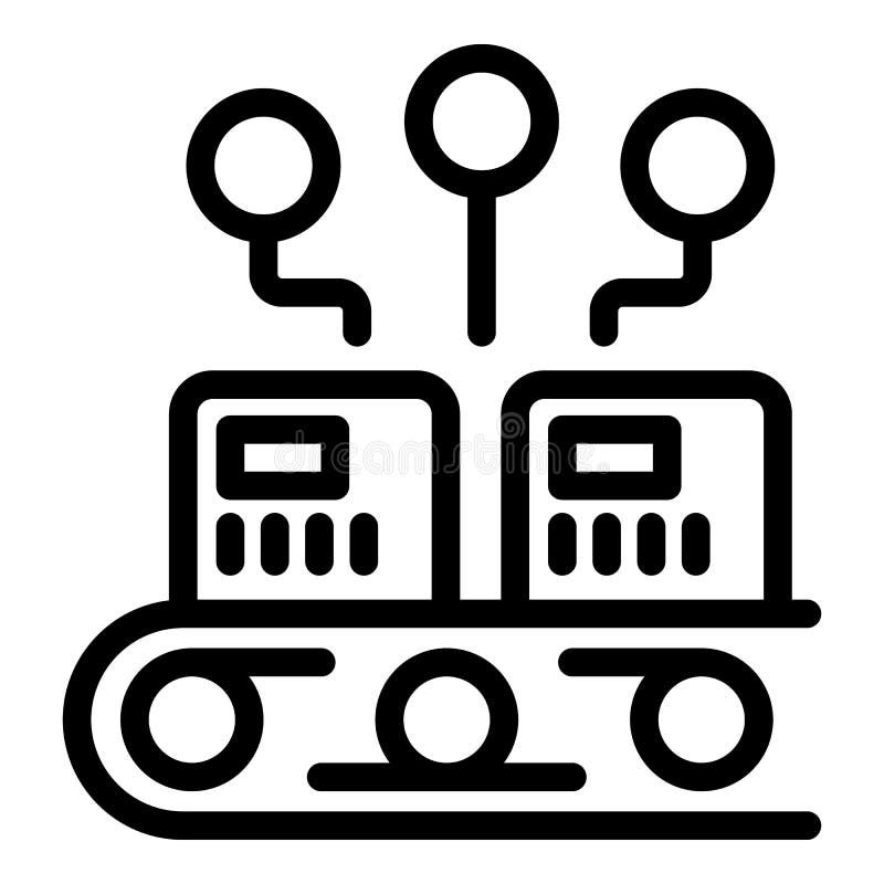Line Factory Icon Outline Vector. Engineer Work Stock Vector ...
