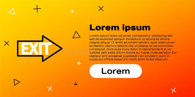 Emergency Exit Yellow Stock Illustrations – 475 Emergency Exit Yellow ...