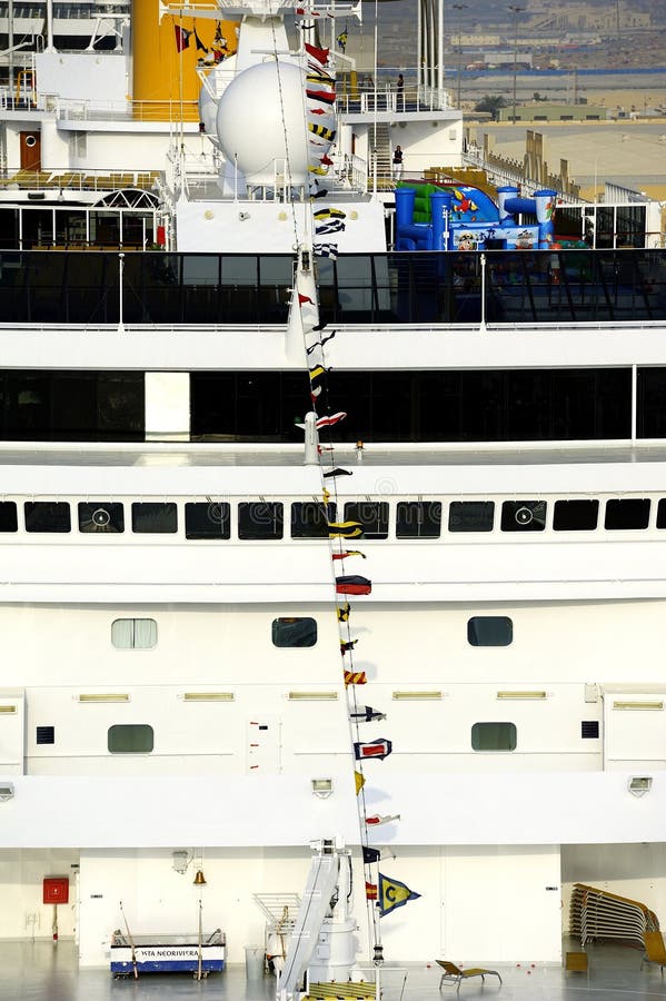 Line of Flags editorial stock photo. Image of white, liner - 87744178