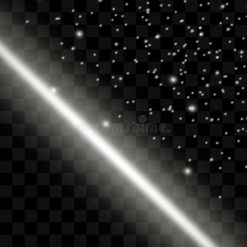 Line with Flares and Dust Isolated on Transparent Background. Stock ...