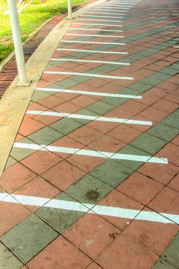 Line on floor for bicycl stock image. Image of handle - 29694217