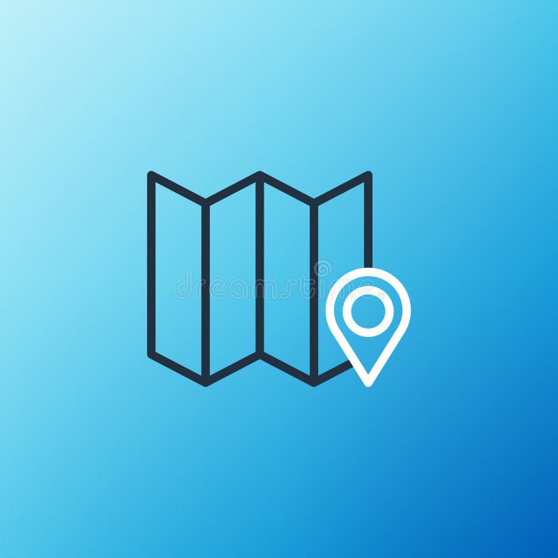 Folded Map Icon Line Art Stock Illustrations – 2,546 Folded Map Icon ...