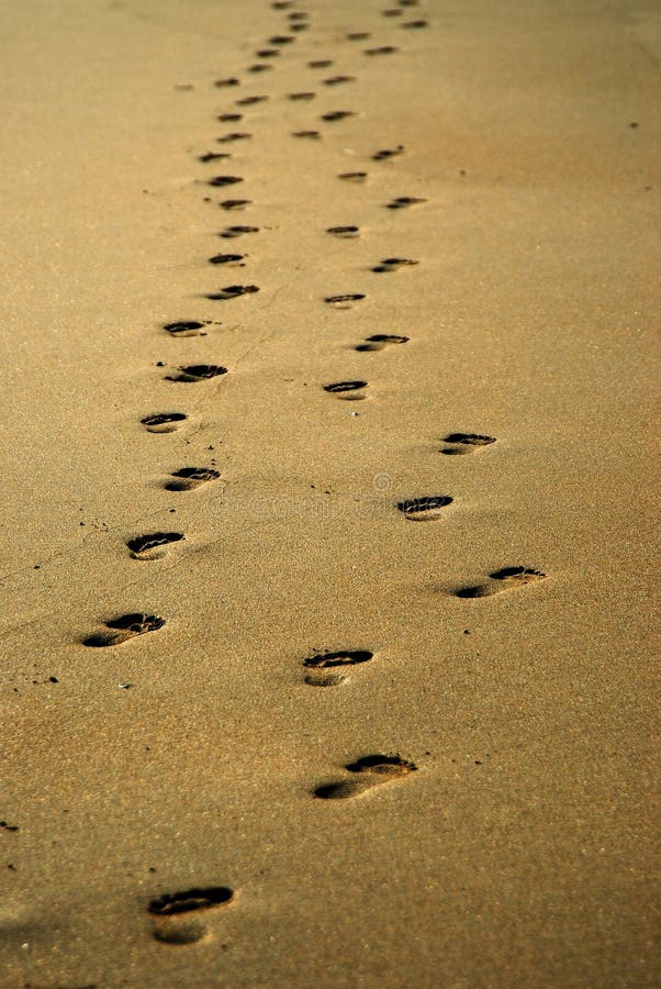 A Pair of footprints stock image. Image of foot, beach - 29817799