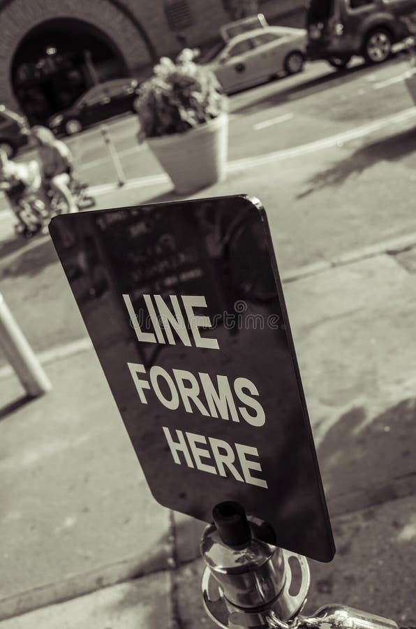 Line Forms Here Sign Stock Photos - Free & Royalty-Free Stock Photos ...