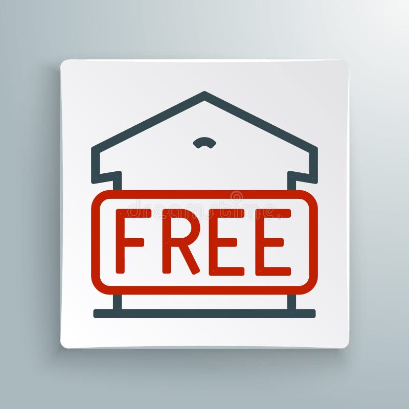 Line Free Storage Icon Isolated on White Background. Colorful Outline ...