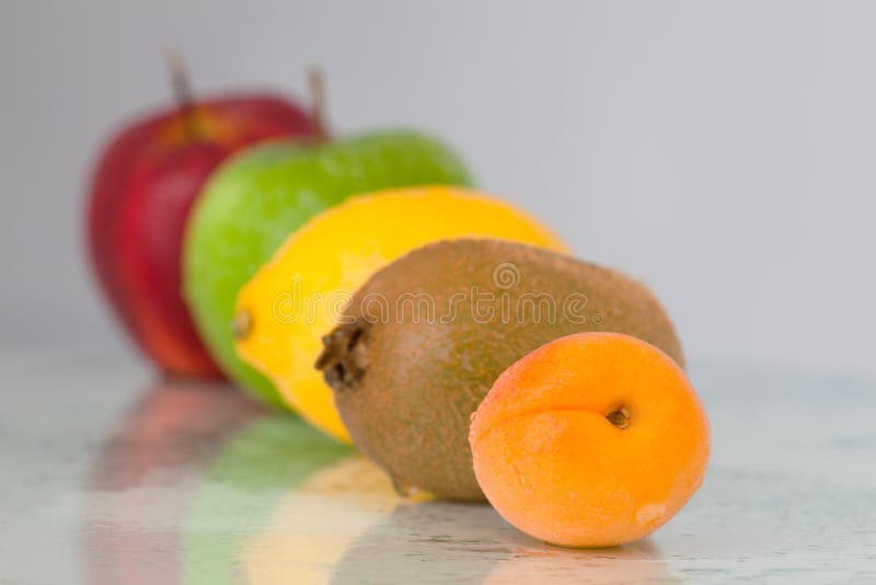 Line of fruits stock image. Image of clean, garden, colours - 20502985