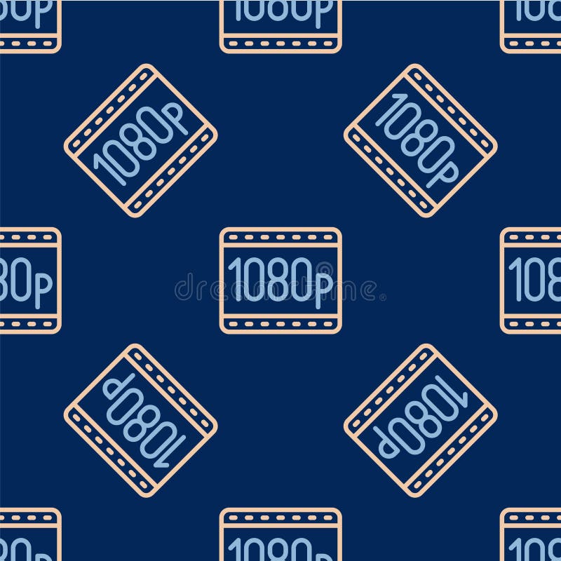 Full HD 1080p Symbol on White Background. Stock Vector - Illustration ...