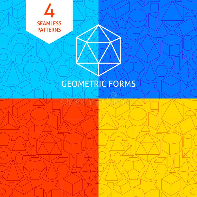 Line Geometric Forms Patterns Stock Vector - Illustration of square ...