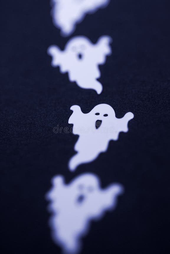 Line of ghosts stock image. Image of white, favor, spooky - 11478449