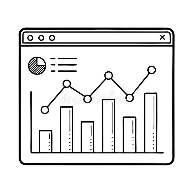 Line Graph and Bar Chart on Web Page for Data Visualization and ...