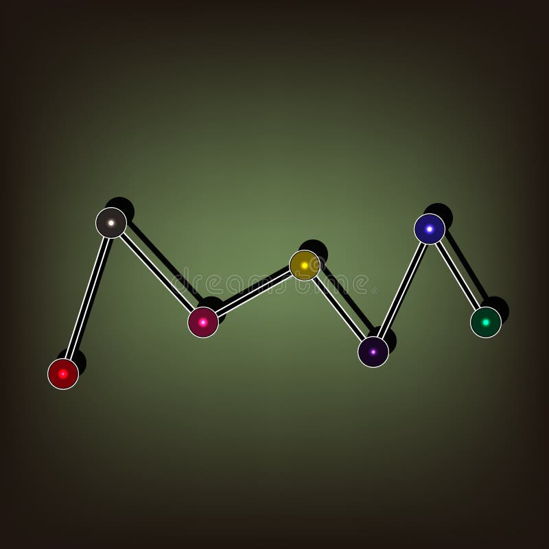 Line Graph for Business Presentation Background. Stock Illustration ...