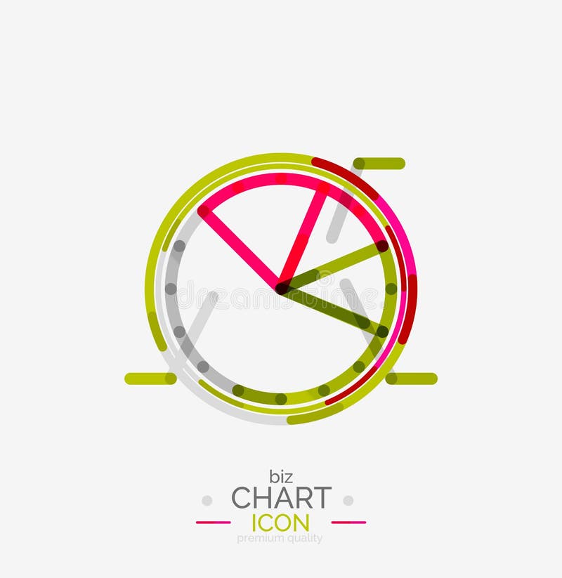Line graph, chart icon stock vector. Illustration of circle - 48200056