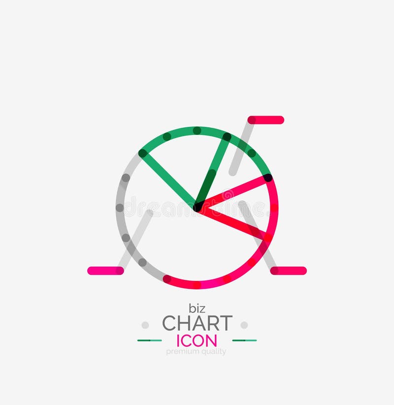 Line graph, chart icon stock vector. Illustration of columm - 51396316