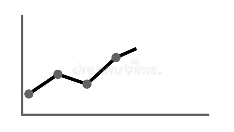 Line Graph Chart Infographic Flat Design for Presentations and Reports ...