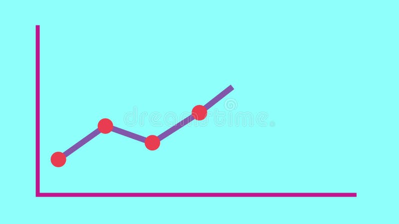 Line Graph Chart Infographic Flat Design for Presentations and Reports ...