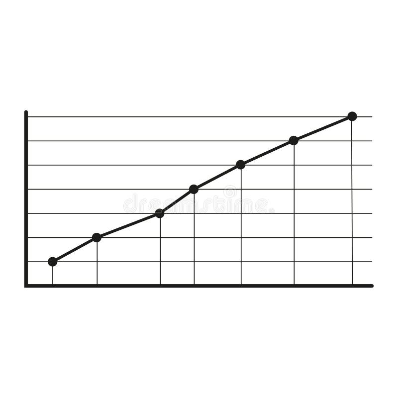 Line Graph Icon. Business Chart Symbol. Trend Data Plot. Vector Diagram ...