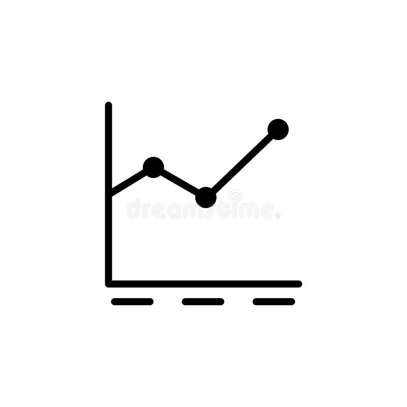 Line Graph Icon Design Line Style. Perfect for Application, Web, Logo ...