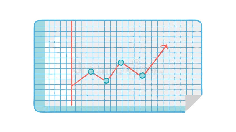 Line Graph Icon in Flat Design Style, Data and Statistics Graphic ...