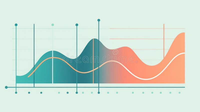 A Line Graph Icon Showing the Trend of Data Over Time Created with ...