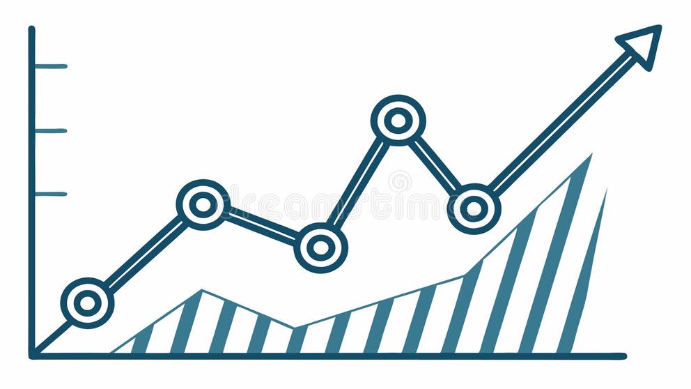 Line Graph Illustration Data and Chart Graphic Design Artwork ...