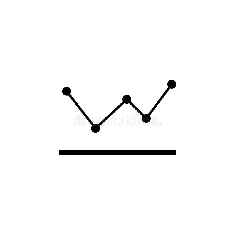 Line Graph Type Chart Icon. Detailed Set of Trend Diagram and Chart ...