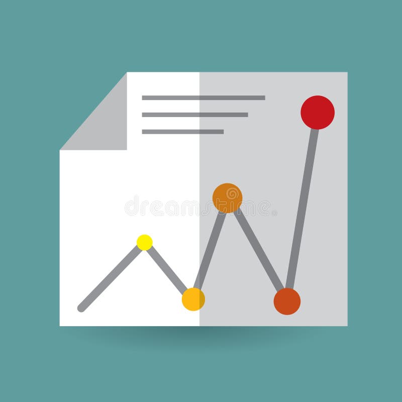 Line Graph. Vector Illustration Decorative Design Stock Vector ...