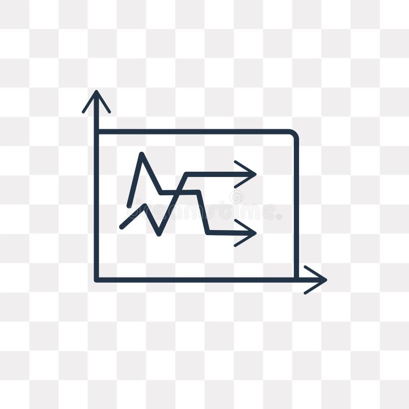 Line Graphic Vector Icon Isolated on Transparent Background, Lin Stock ...