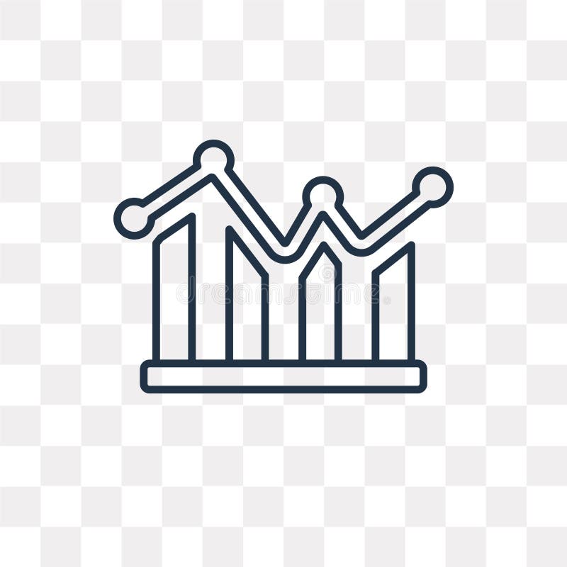 Line Graphic Vector Icon Isolated on Transparent Background, Lin Stock ...