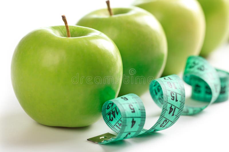 Line of green apples stock photo. Image of garden, beauty - 13056678