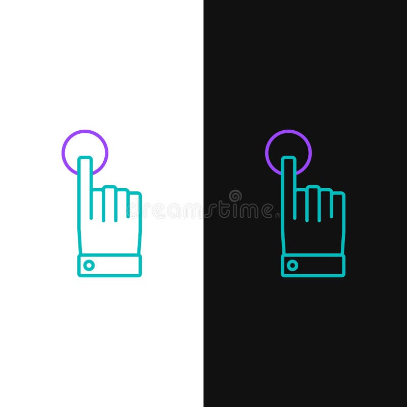 Tap Here Icon Illustration Stock Illustrations – 1,278 Tap Here Icon ...