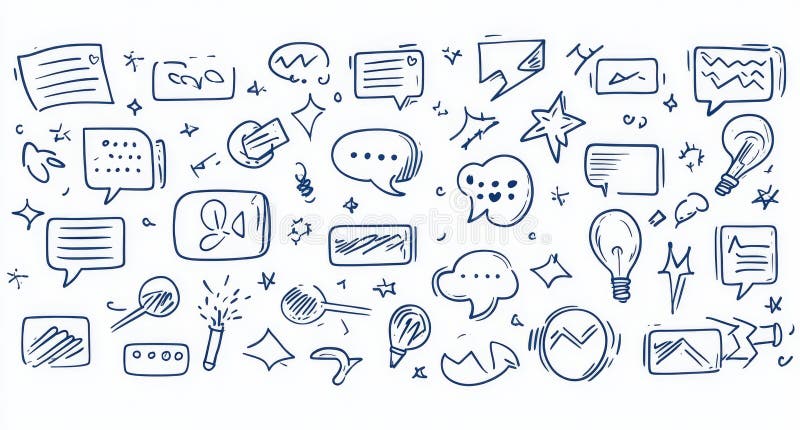 Line Highlight Brush, Text Emphasis, and Underline Brush. Hand-drawn ...