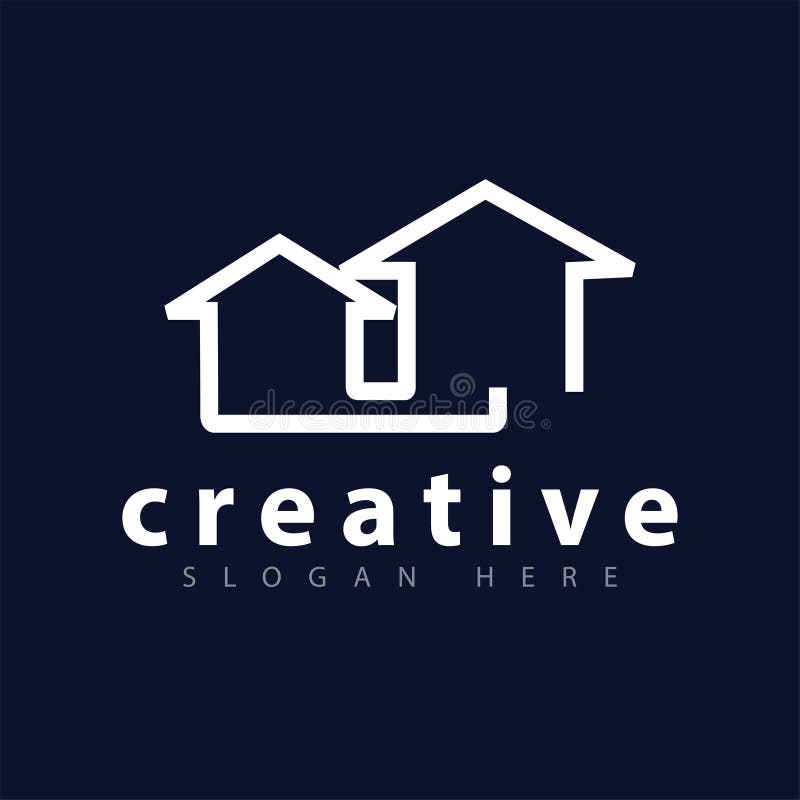 Line Home Abstract Logo Icon Vector Stock Vector - Illustration of home ...