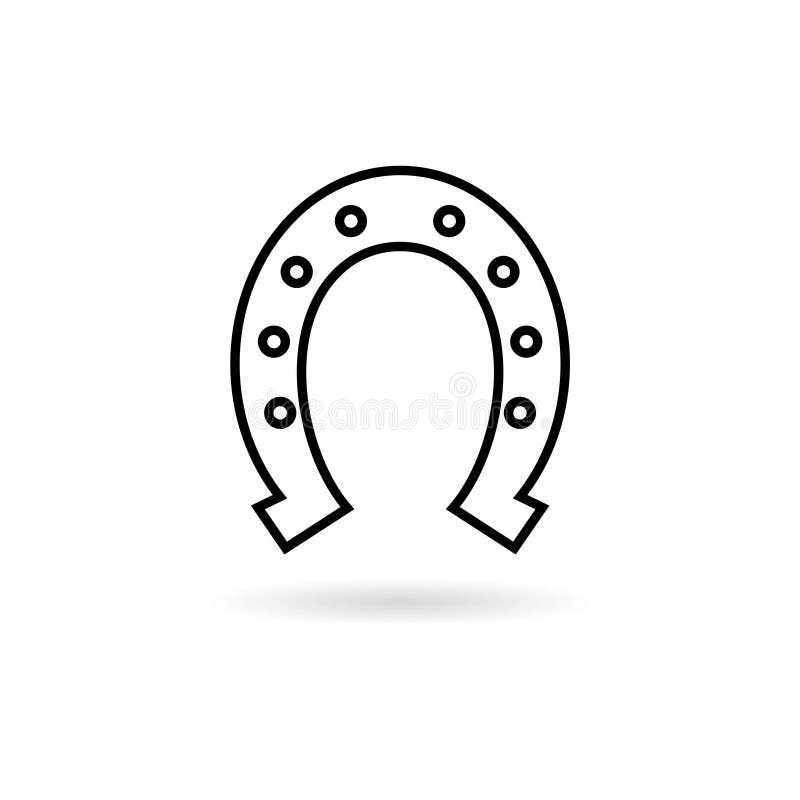 Line Horseshoe icon stock vector. Illustration of drawing - 115673857 Line Horseshoe icon stock vector. Illustration of drawing - 115673857
