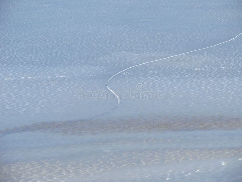 Line in the ice stock photo. Image of long, iced, winter - 50308196