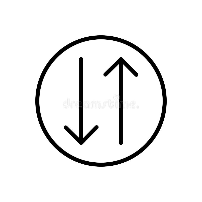 Simple Set of Arrow Icons. Direction Up, Down, Rotation, U-Turn, Left ...