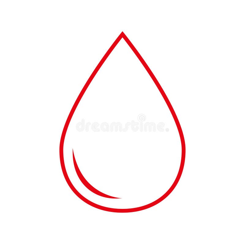 Line icon blood stock vector. Illustration of give, business - 98520398
