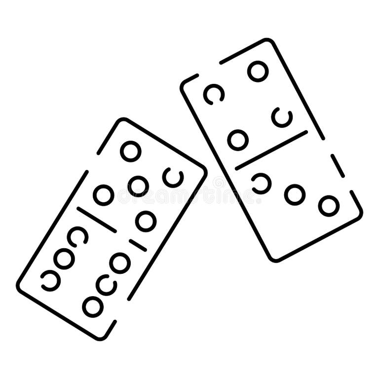 Line Icon Board Game or Table Game Element Fun and Activity Vector ...