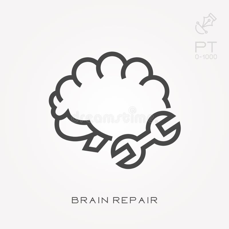 3D Brain repair stock illustration. Illustration of clinical - 30950747