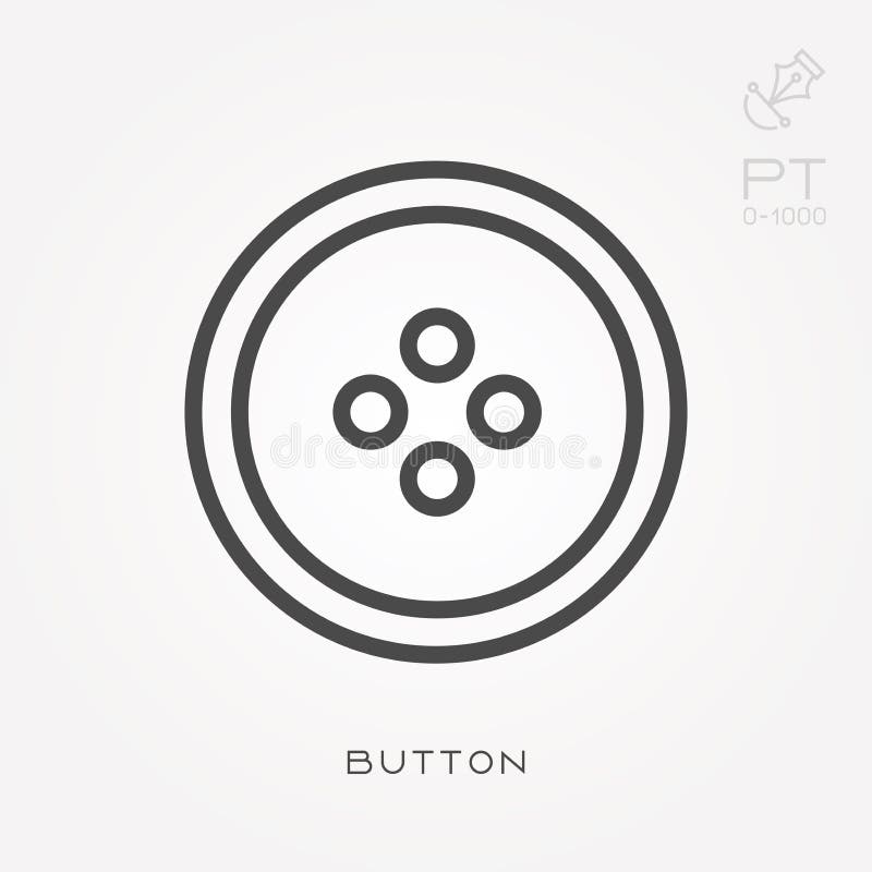 Simple Vector Illustration with Ability To Change. Line Icon Button ... Simple Vector Illustration with Ability To Change. Line Icon Button ...