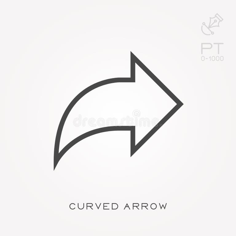 Curved Arrow Stock Illustrations – 13,421 Curved Arrow Stock ...