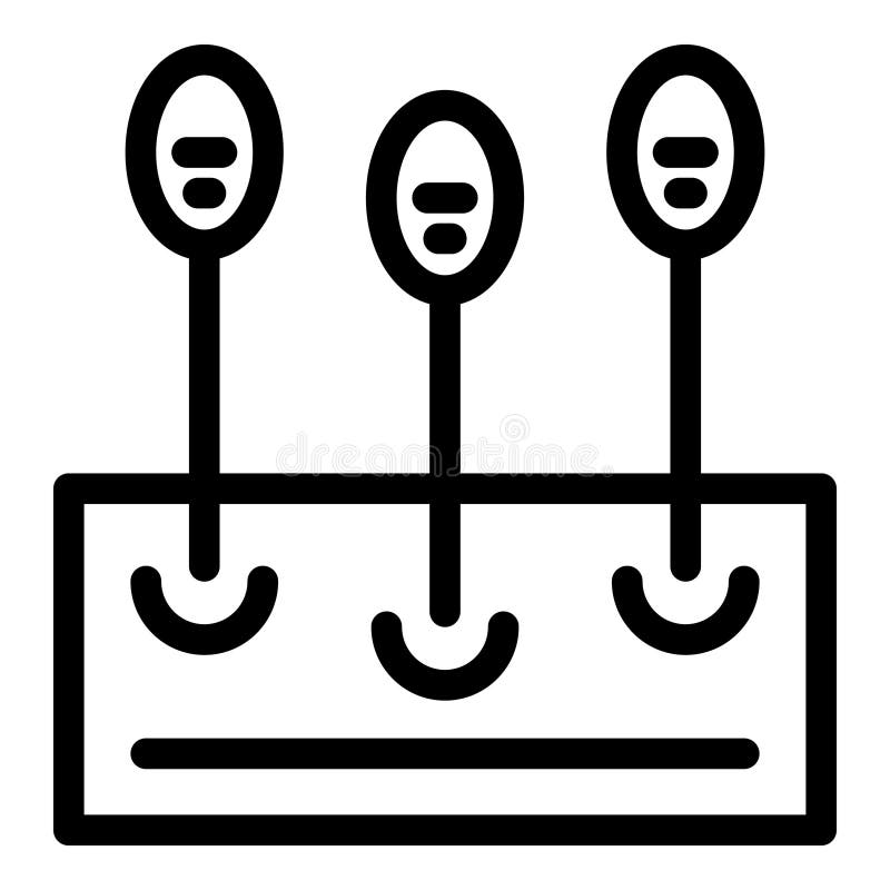Line Icon of a Device Using Sensors To Collect Data Stock Illustration - Illustration of ...