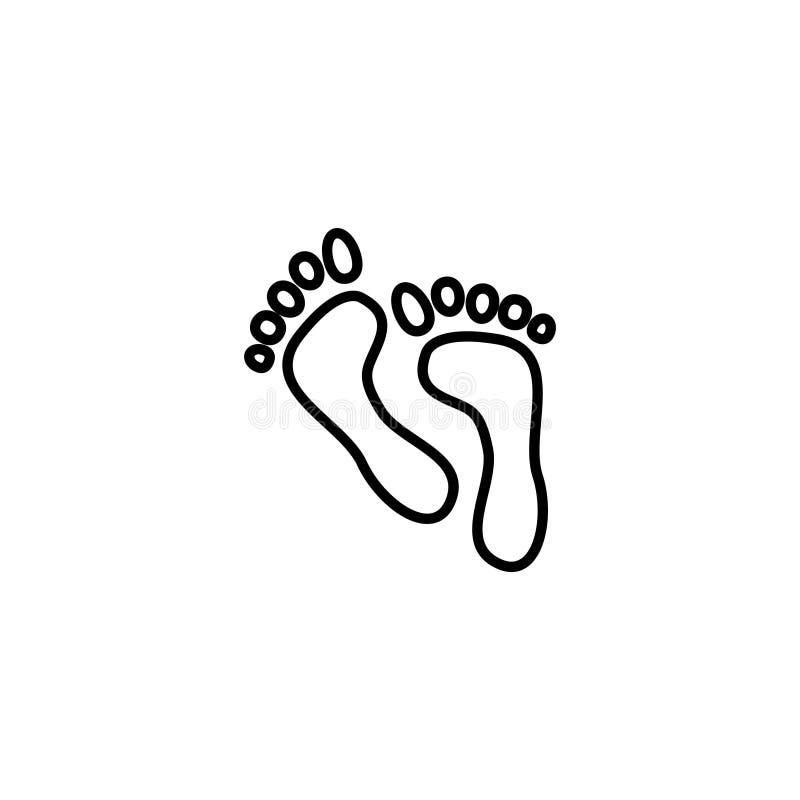 Line Icon. Foot Symbol Sign Stock Vector - Illustration of anatomy ...